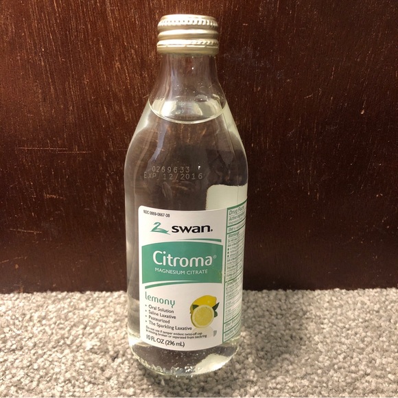 Swan | Other | Glass Bottle Swan Citroma Magnesium Citrate Lemony Oral ...